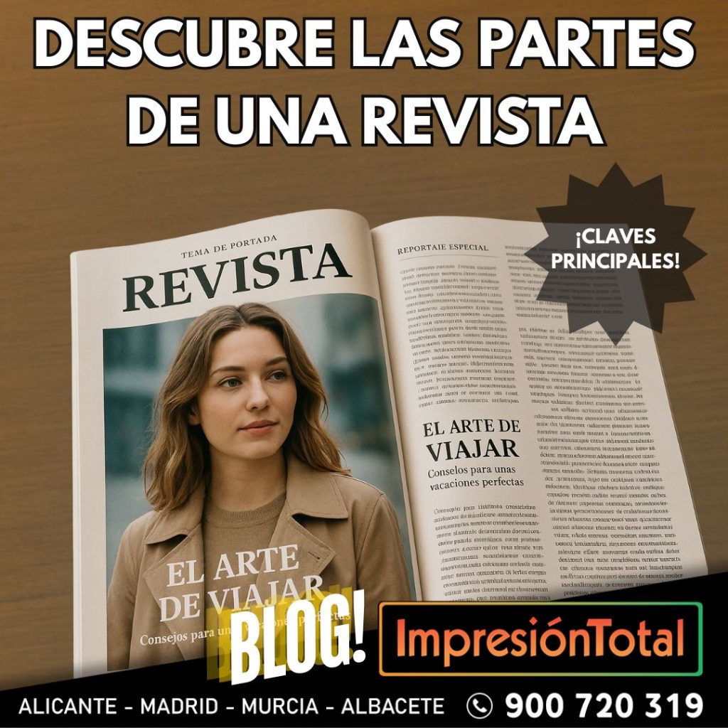 Partes de una revista - Imprenta Alicante Murcia Madrid Albacete